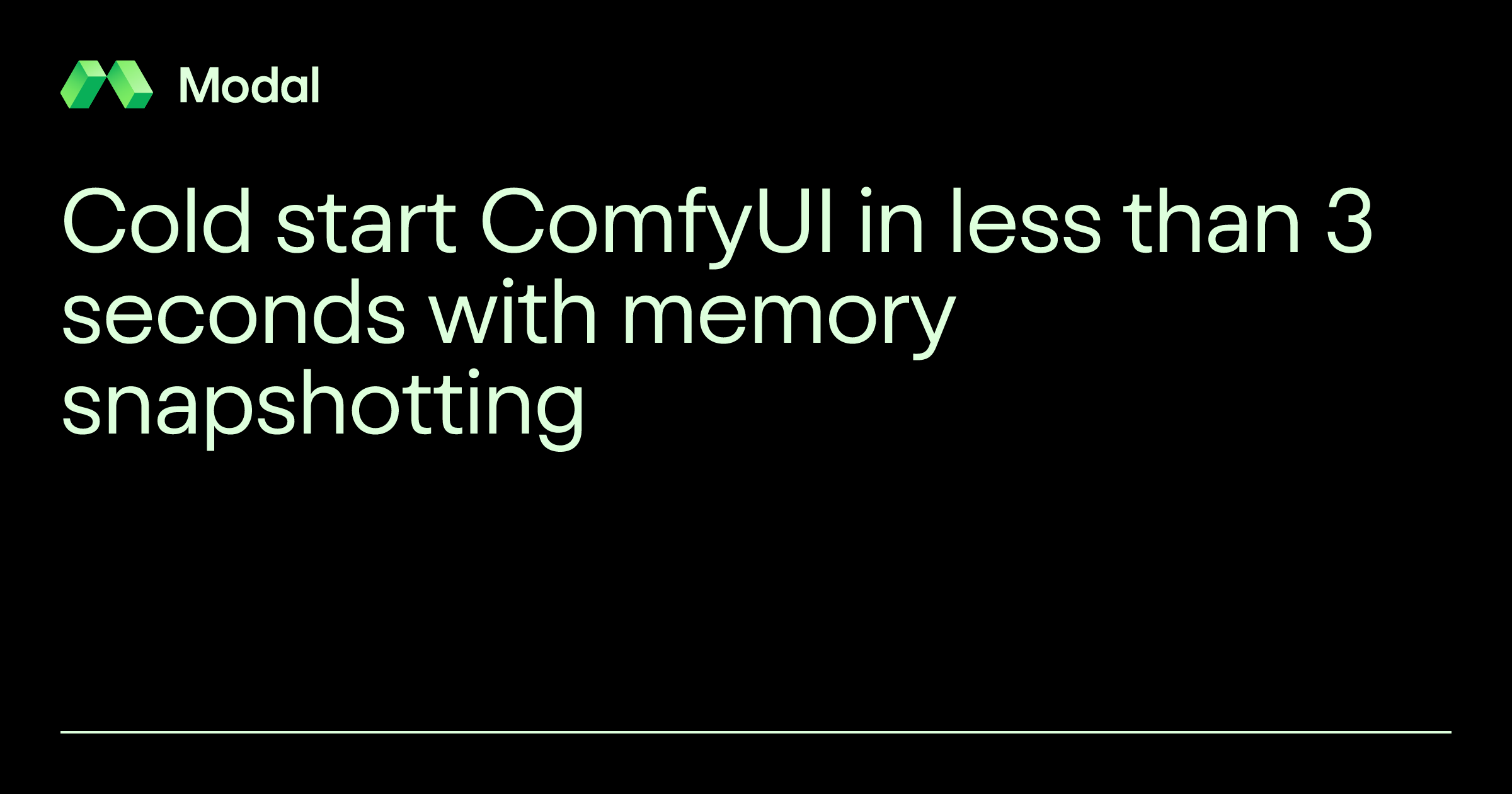 Cold start ComfyUI in less than 3 seconds with memory snapshotting ...