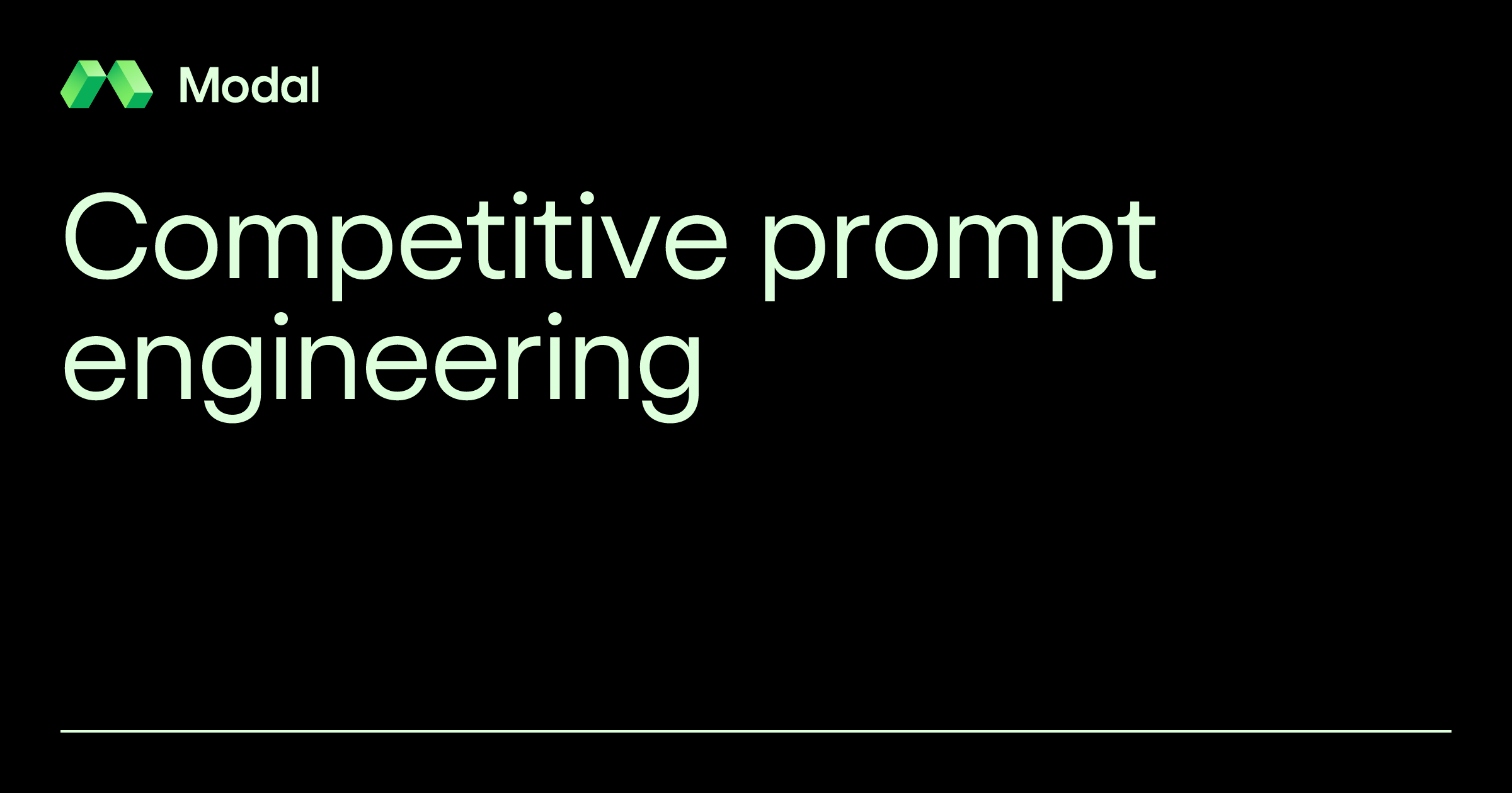 Competitive prompt engineering