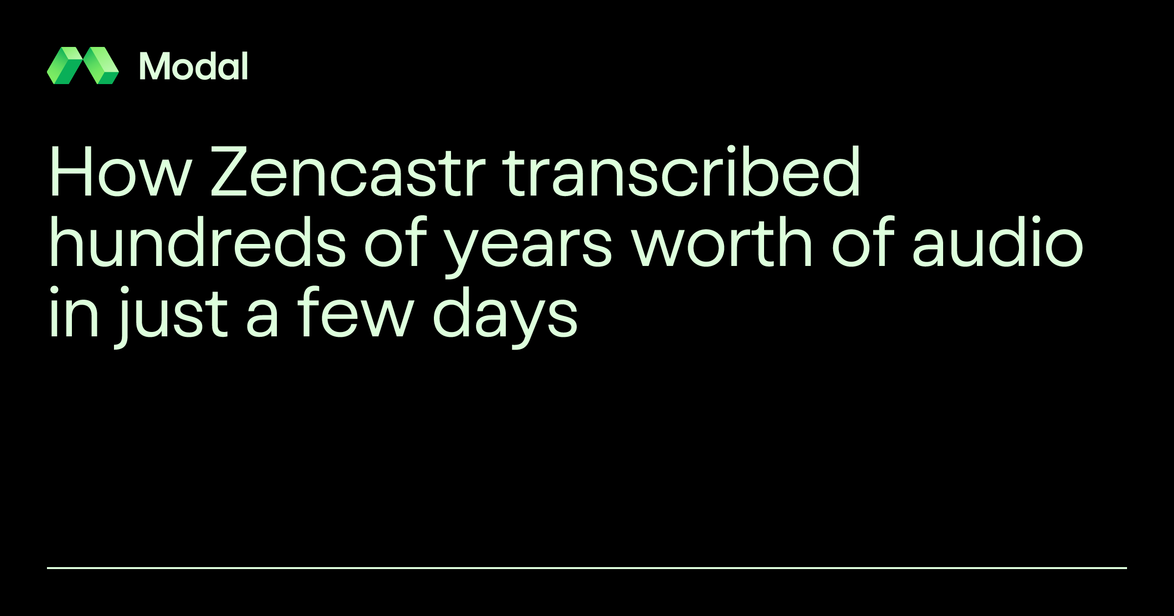 How Zencastr transcribed hundreds of years worth of audio in just a few ...