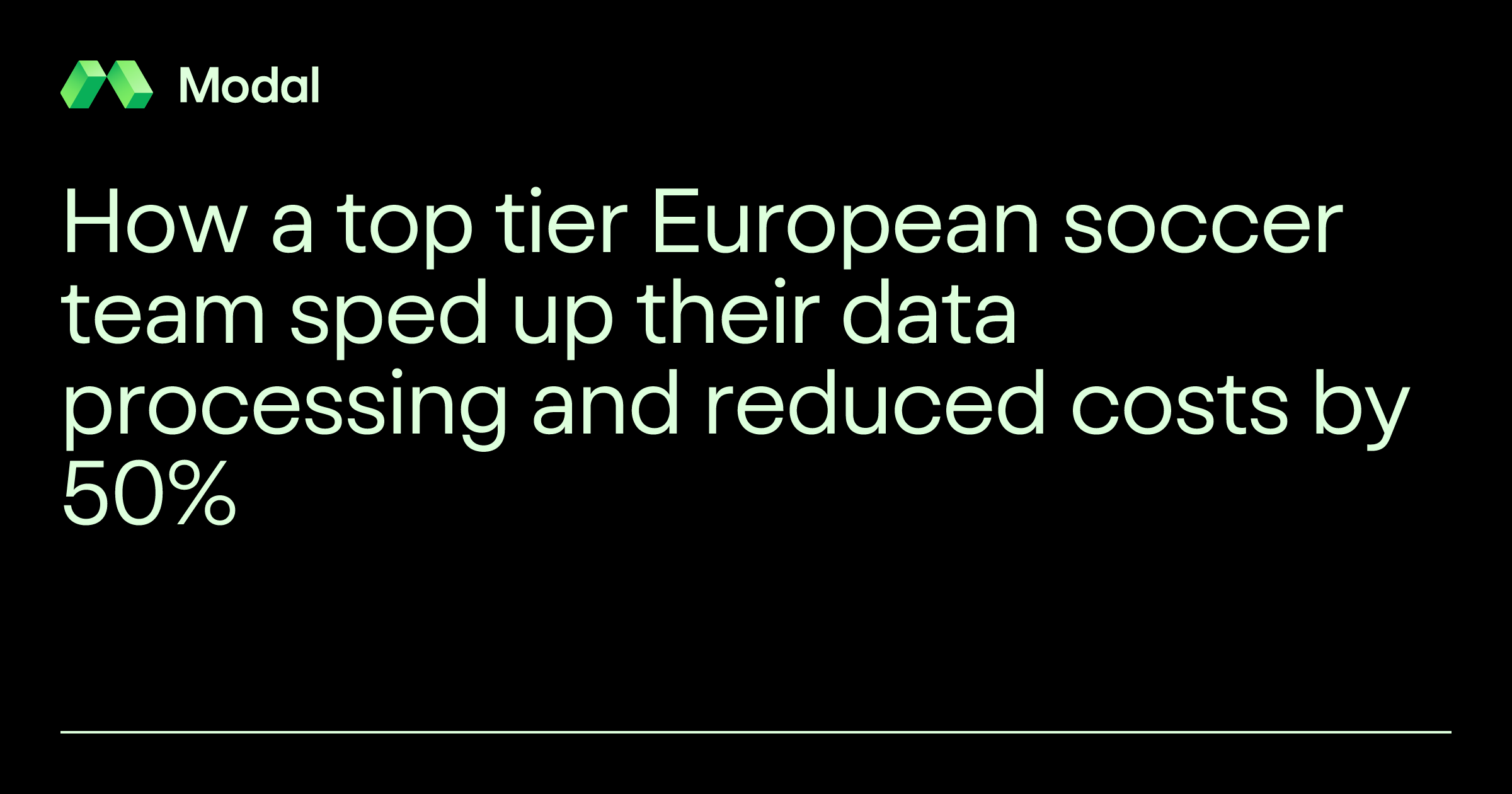 How a top tier European soccer team sped up their data processing and ...