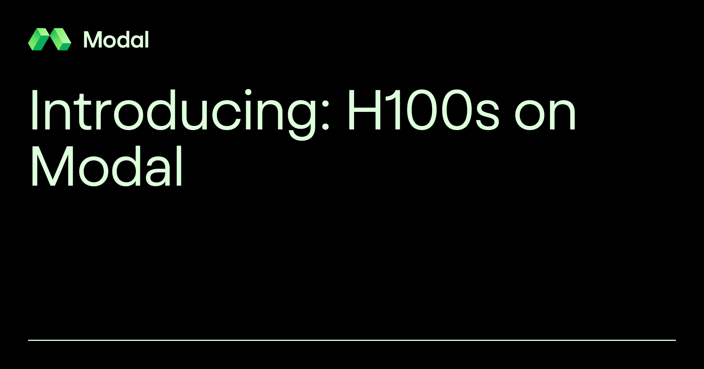 Introducing: H100s on Modal | Modal Blog