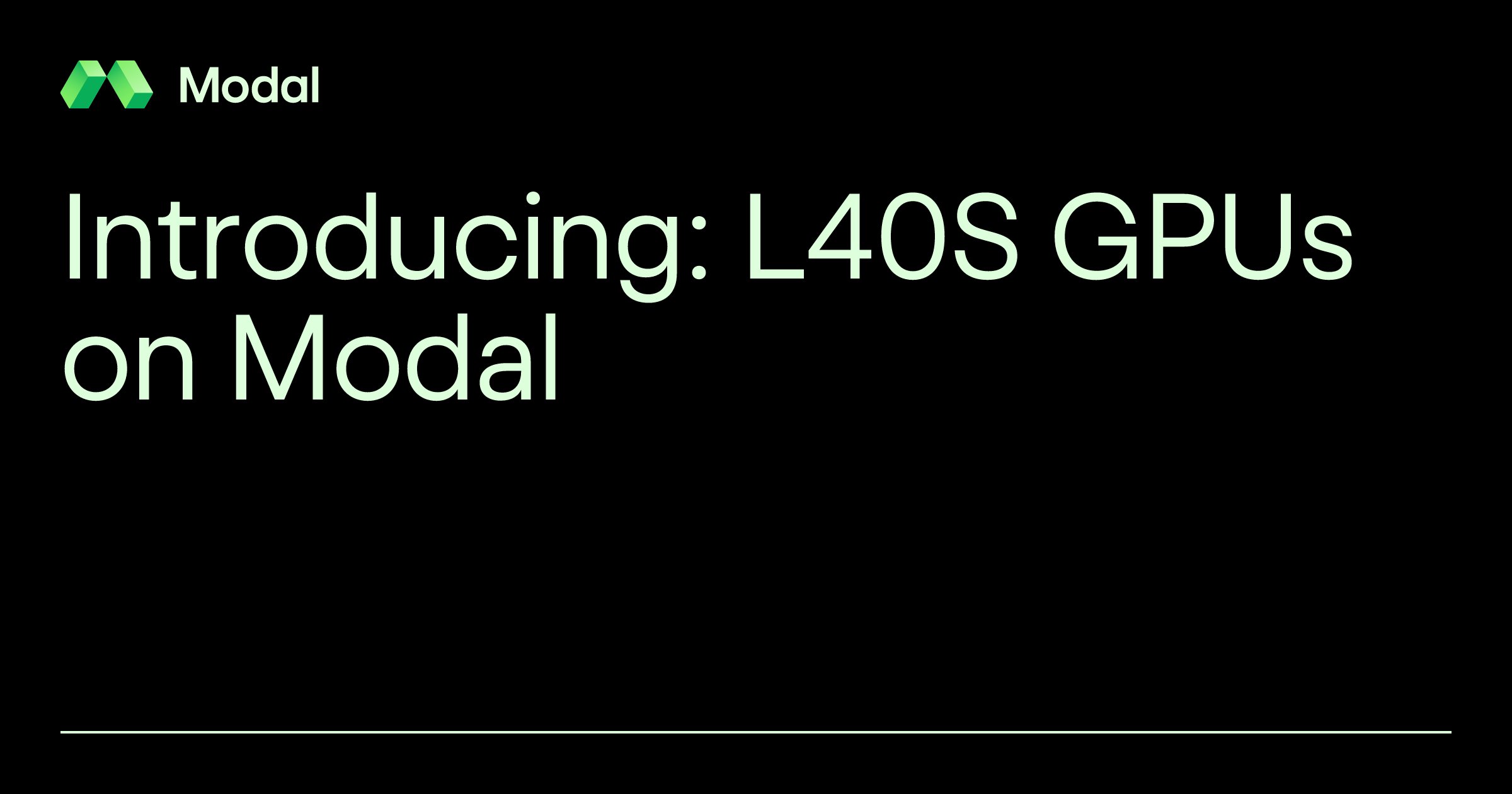 Introducing: L40S GPUs on Modal | Modal Blog