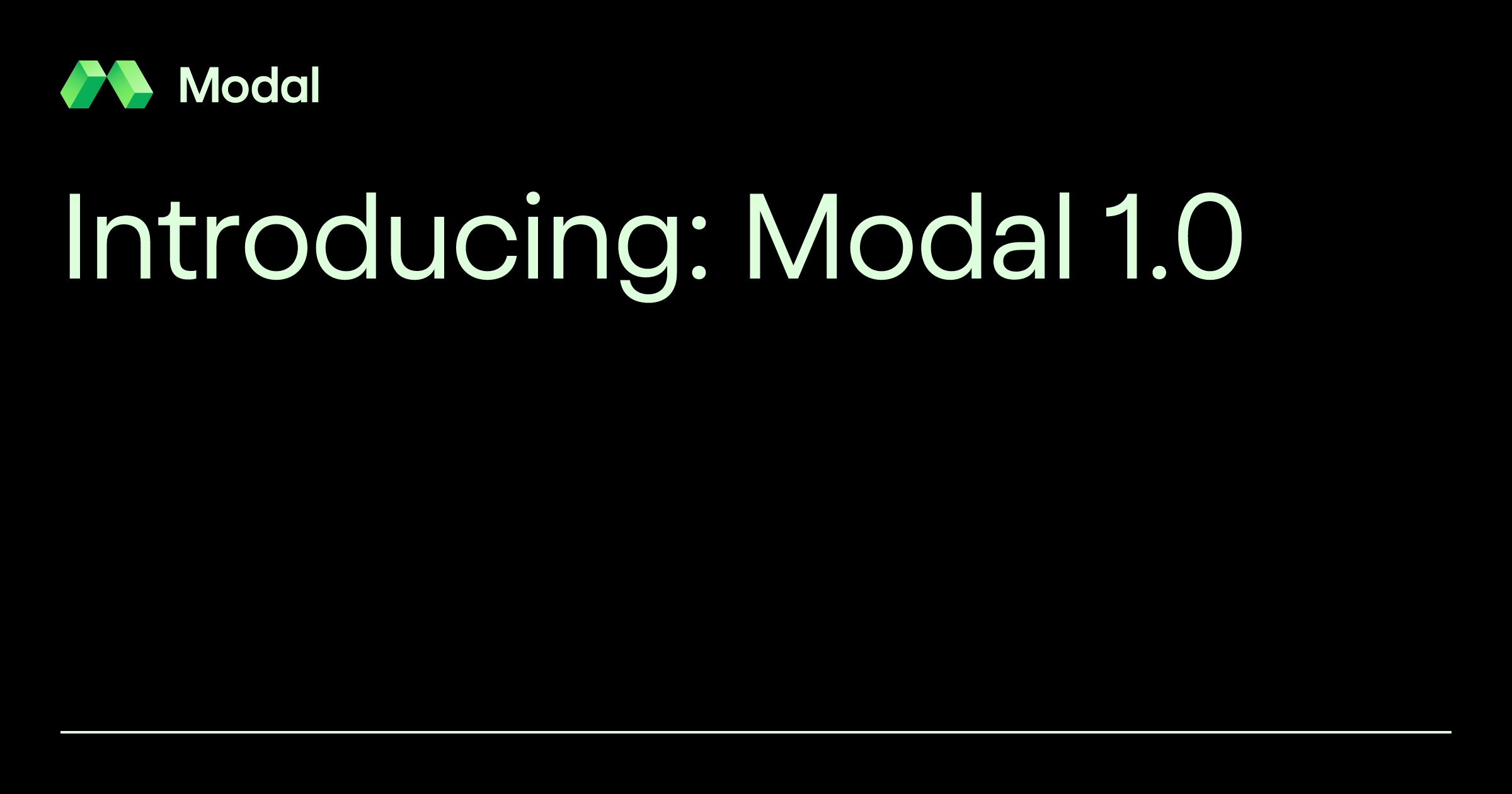 Introducing: Modal 1.0 | Modal Blog