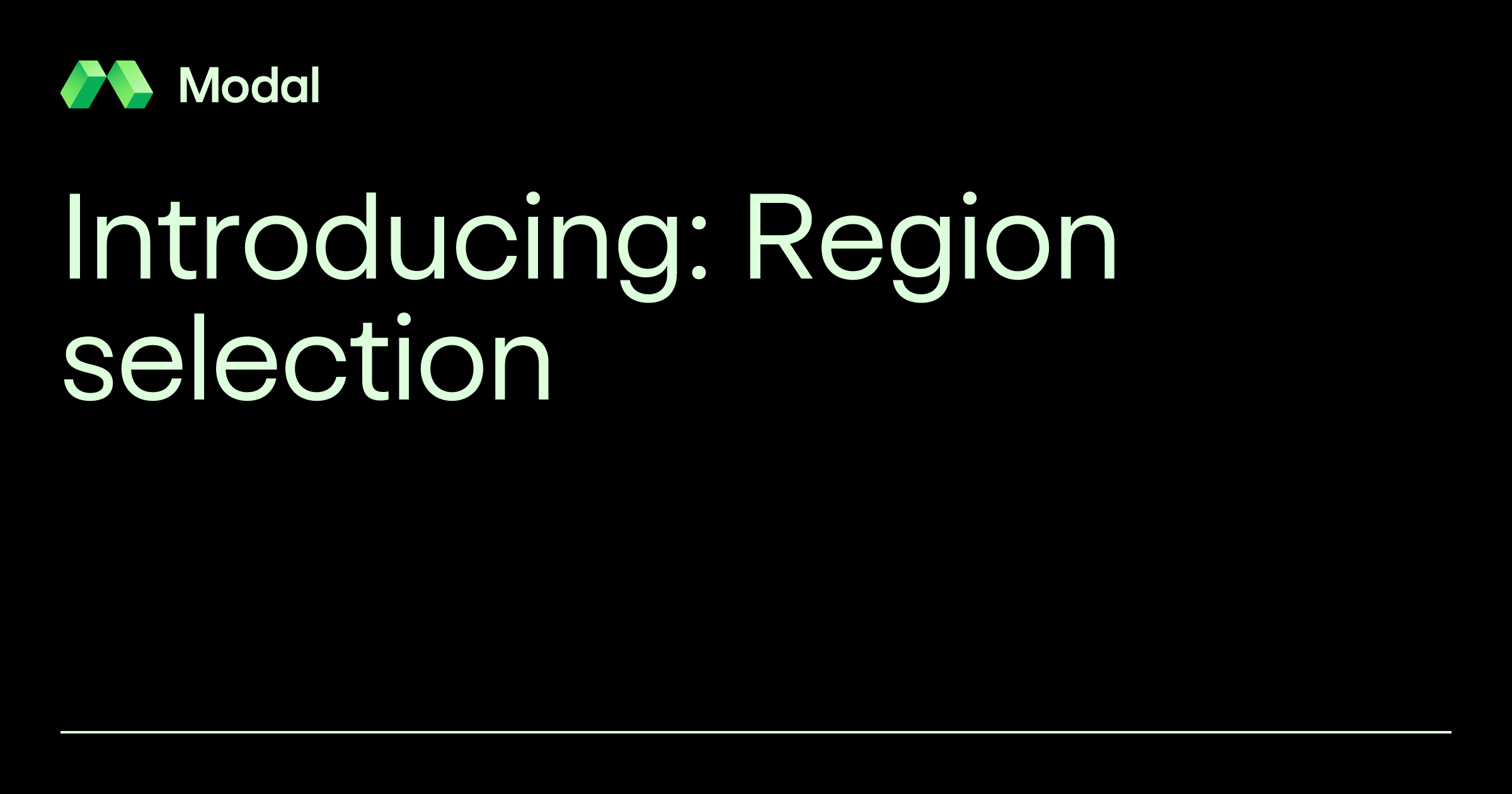 Introducing: Region selection | Modal Blog