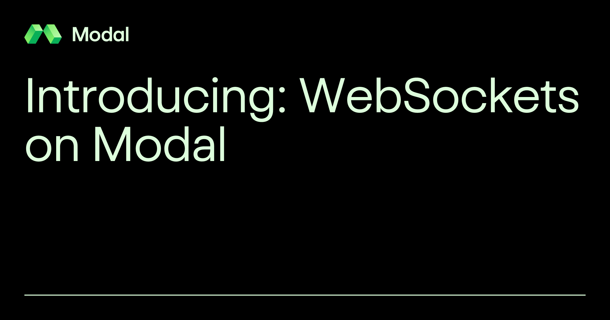 Introducing: WebSockets on Modal | Modal Blog