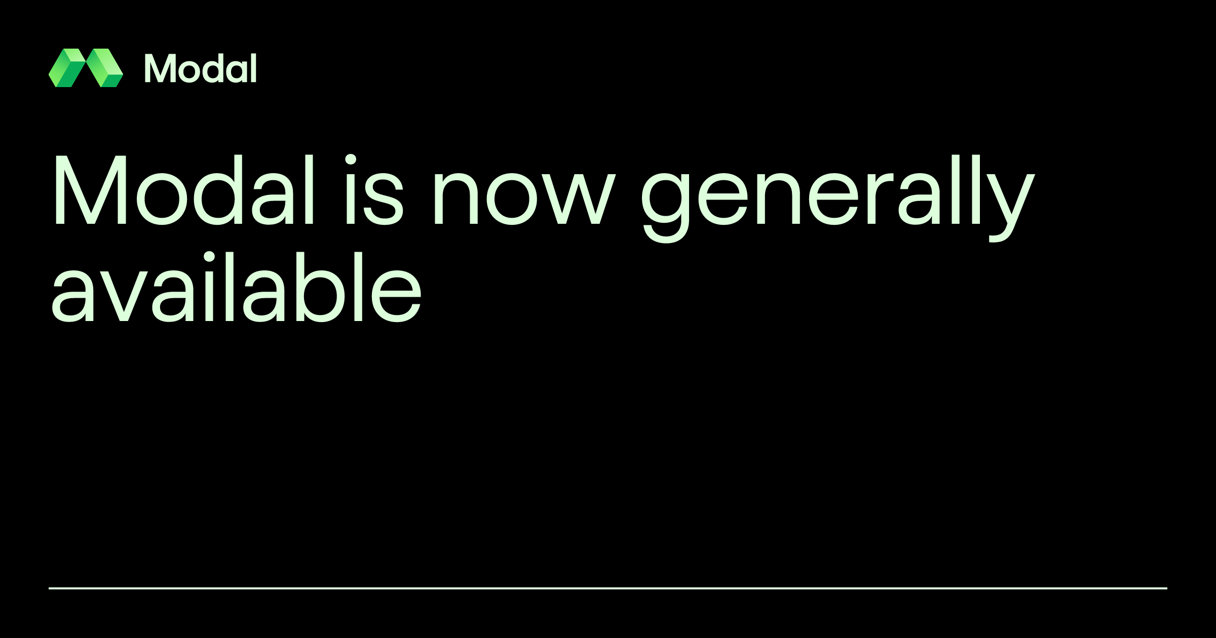 Modal is now generally available | Modal Blog