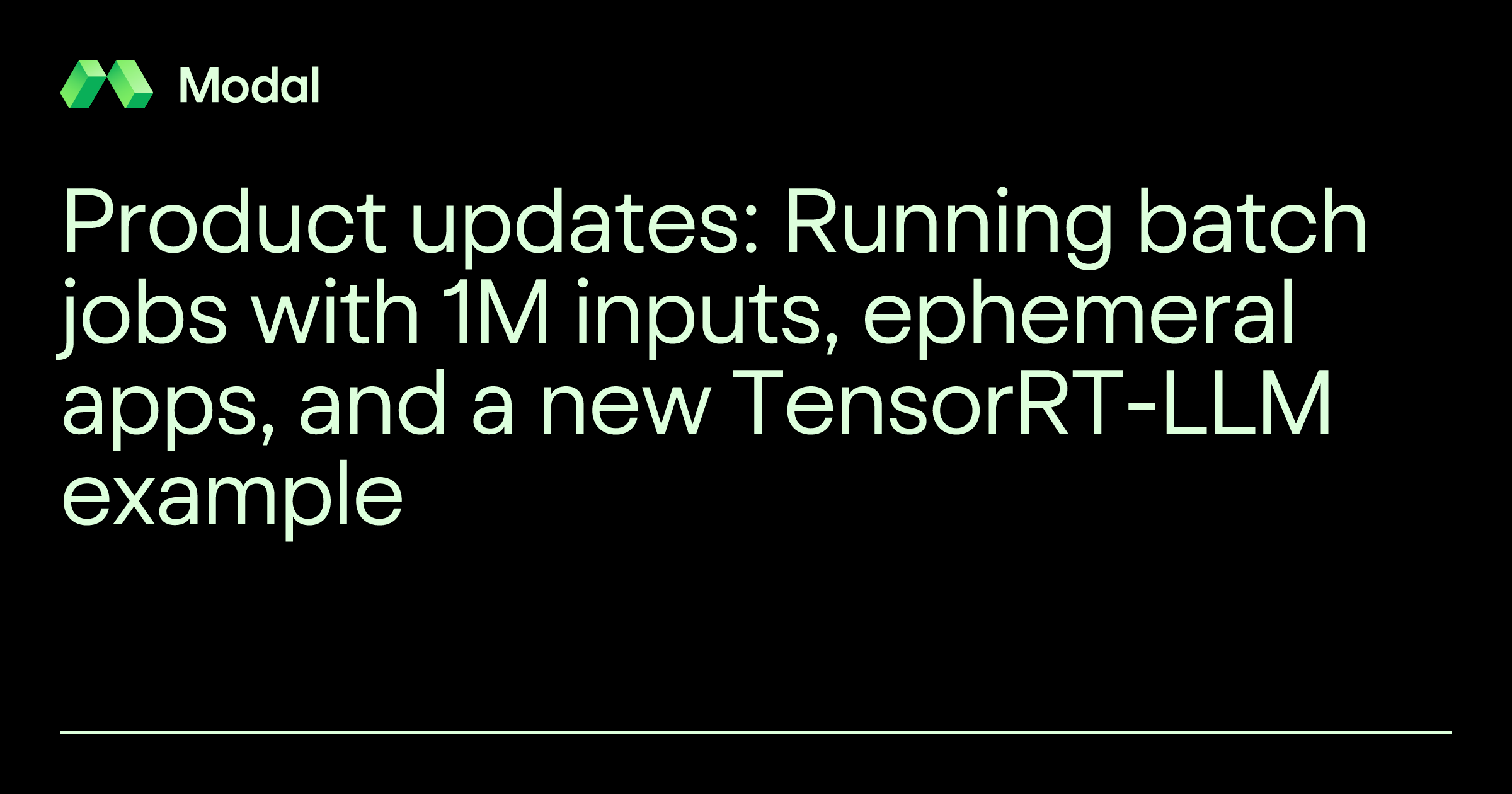 Product updates: Running batch jobs with 1M inputs, ephemeral apps, and ...