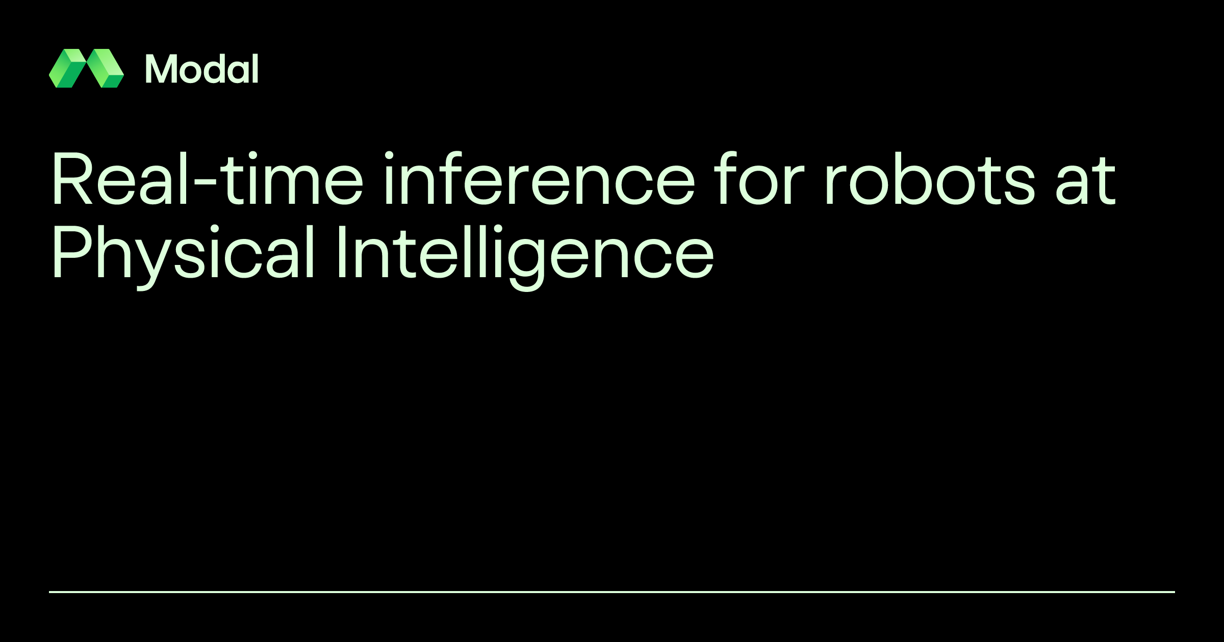 Real-time inference for robots at Physical Intelligence