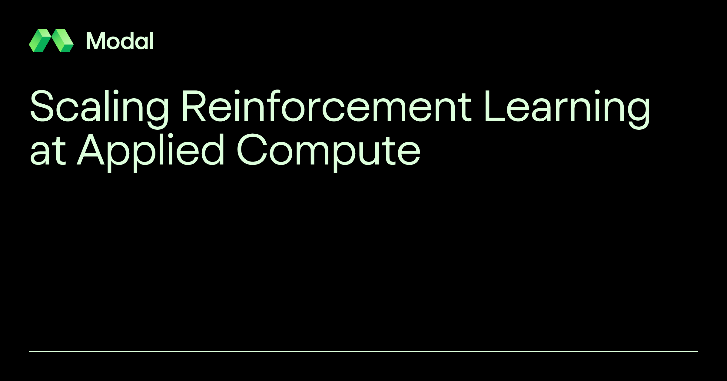 Scaling Reinforcement Learning at Applied Compute