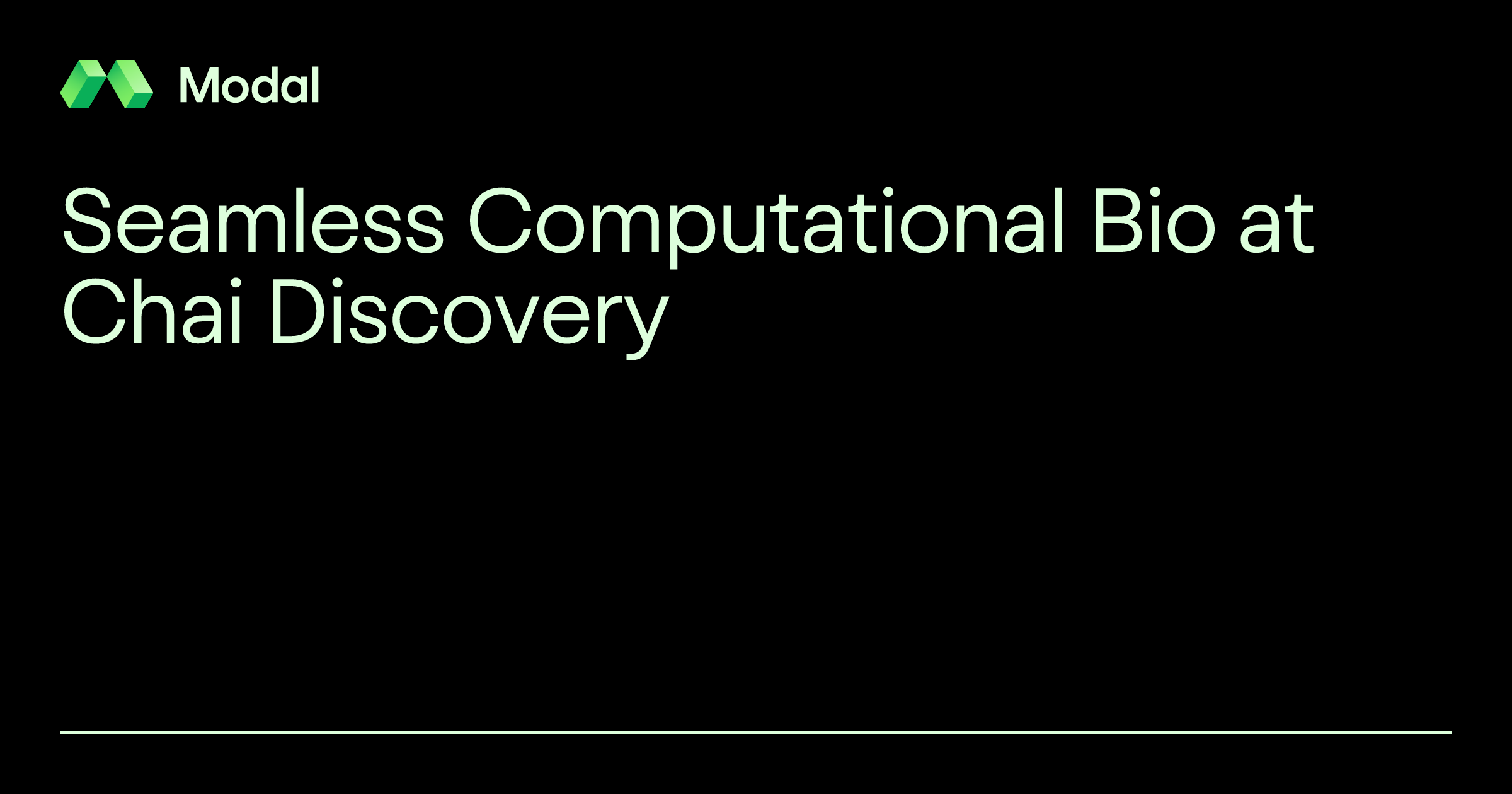 Seamless Computational Bio at Chai Discovery