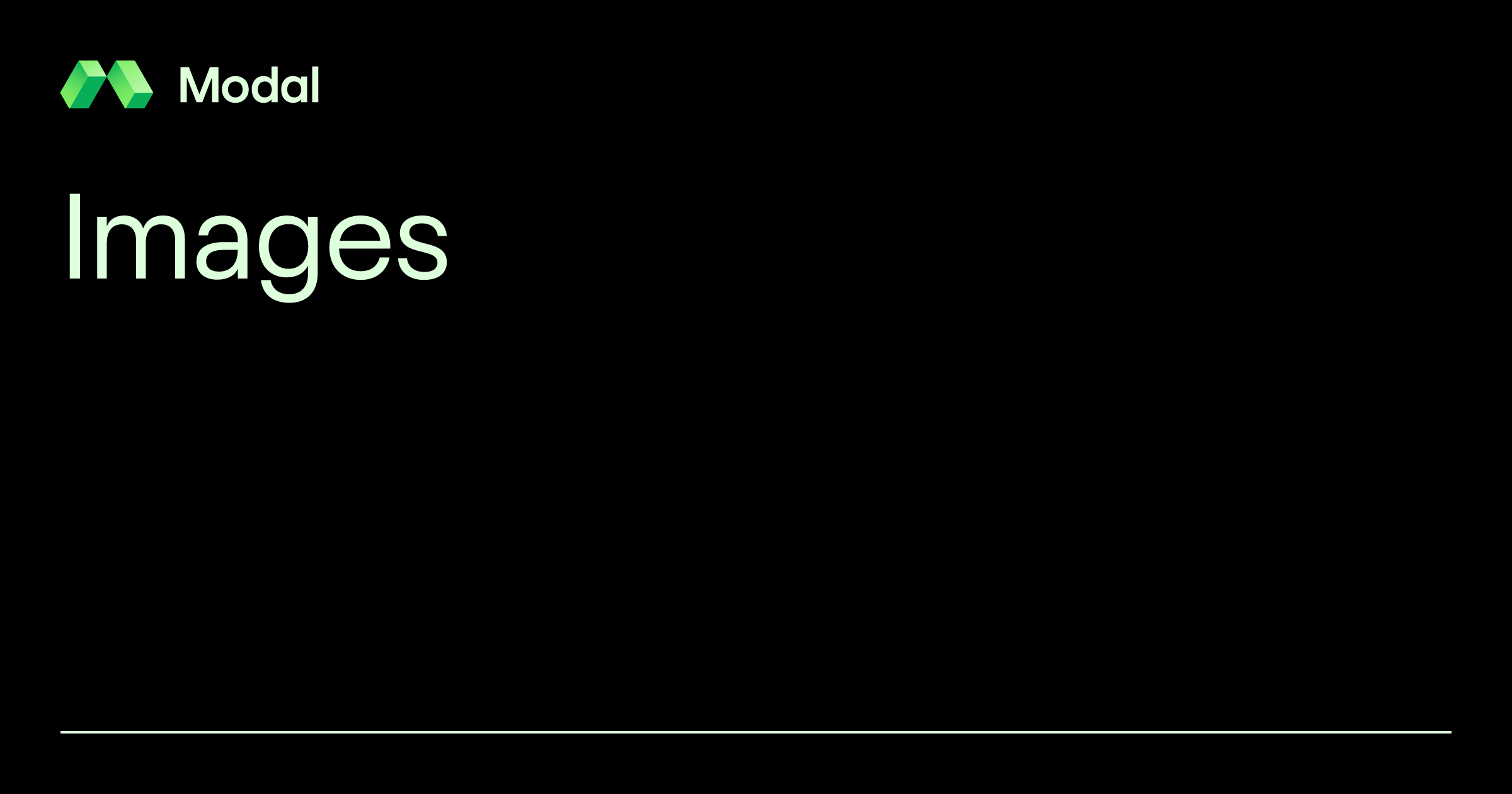 Images | Modal Docs
