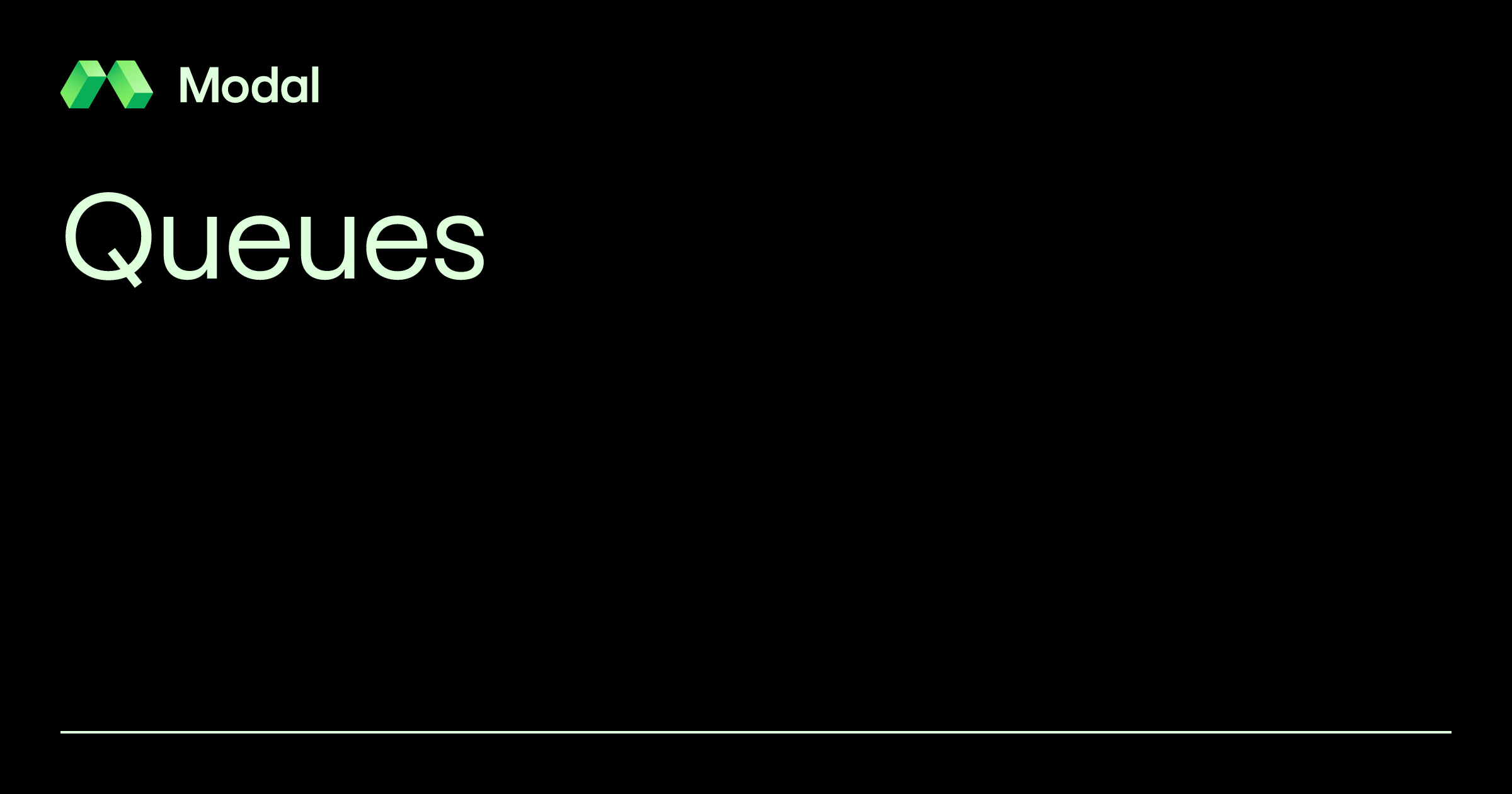 Queues | Modal Docs