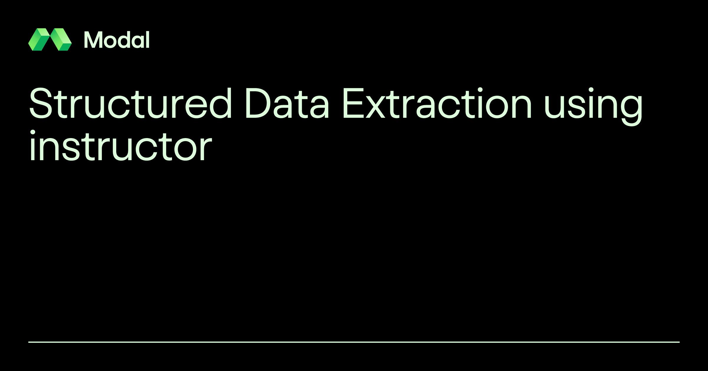 Structured Data Extraction Using Instructor Modal Docs 3528