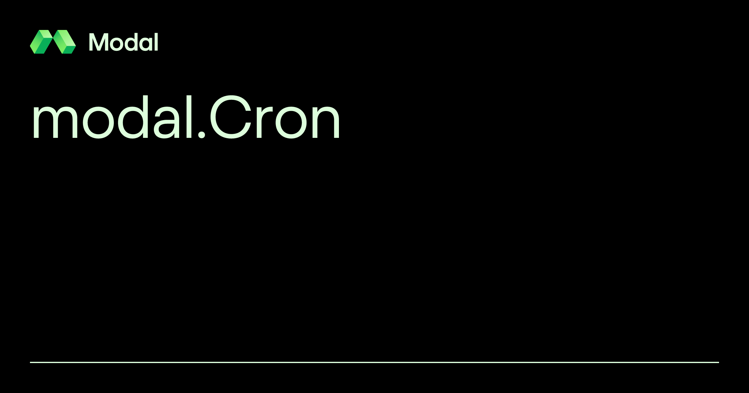 modal.Cron | Modal Docs