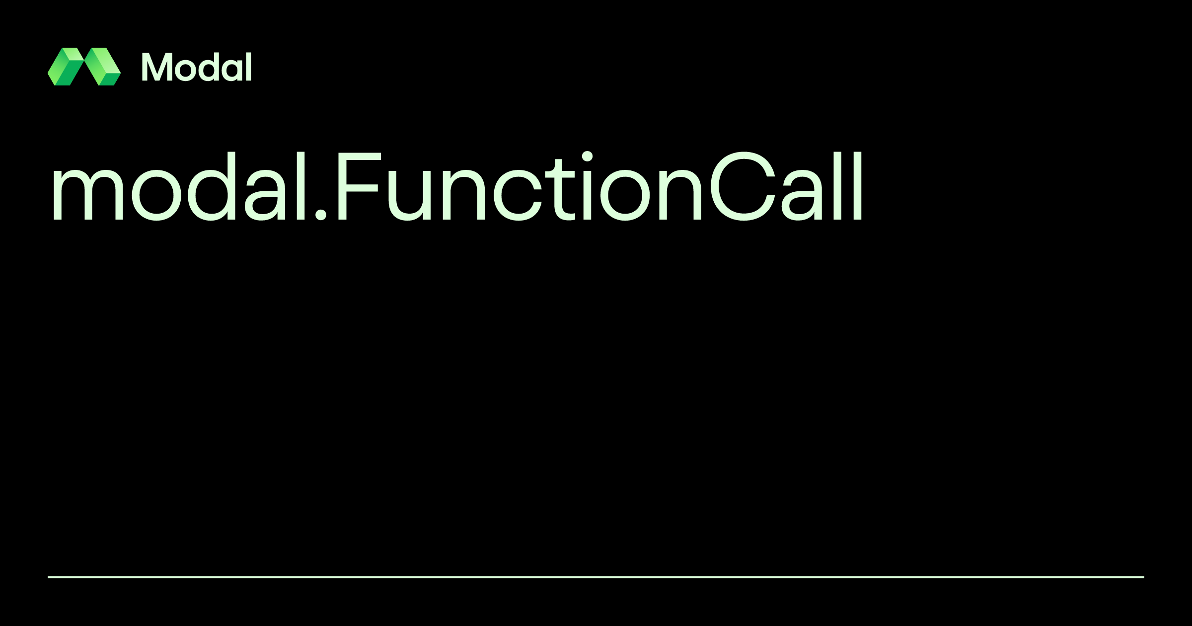 modal.FunctionCall | Modal Docs