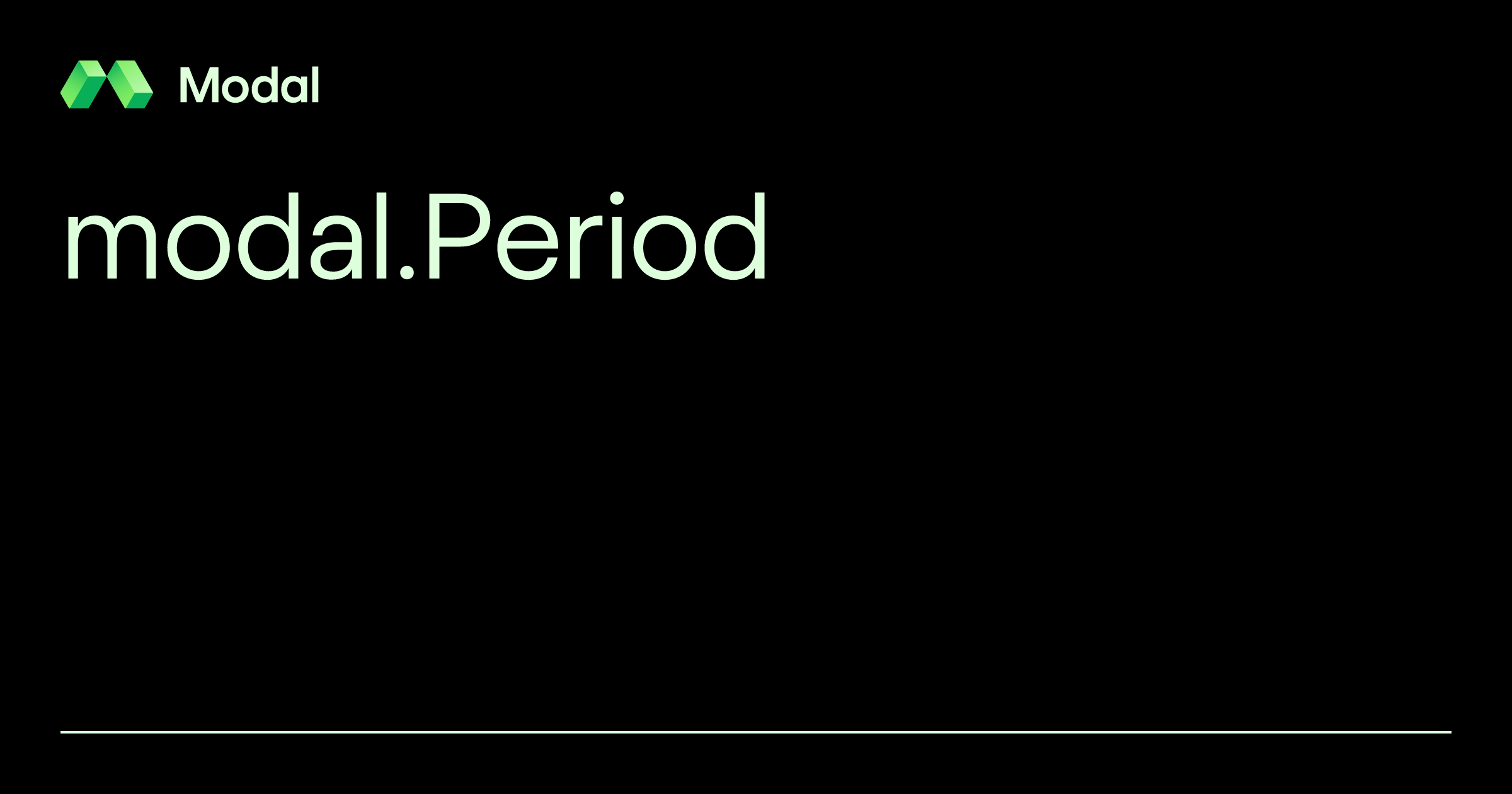 modal.Period | Modal Docs