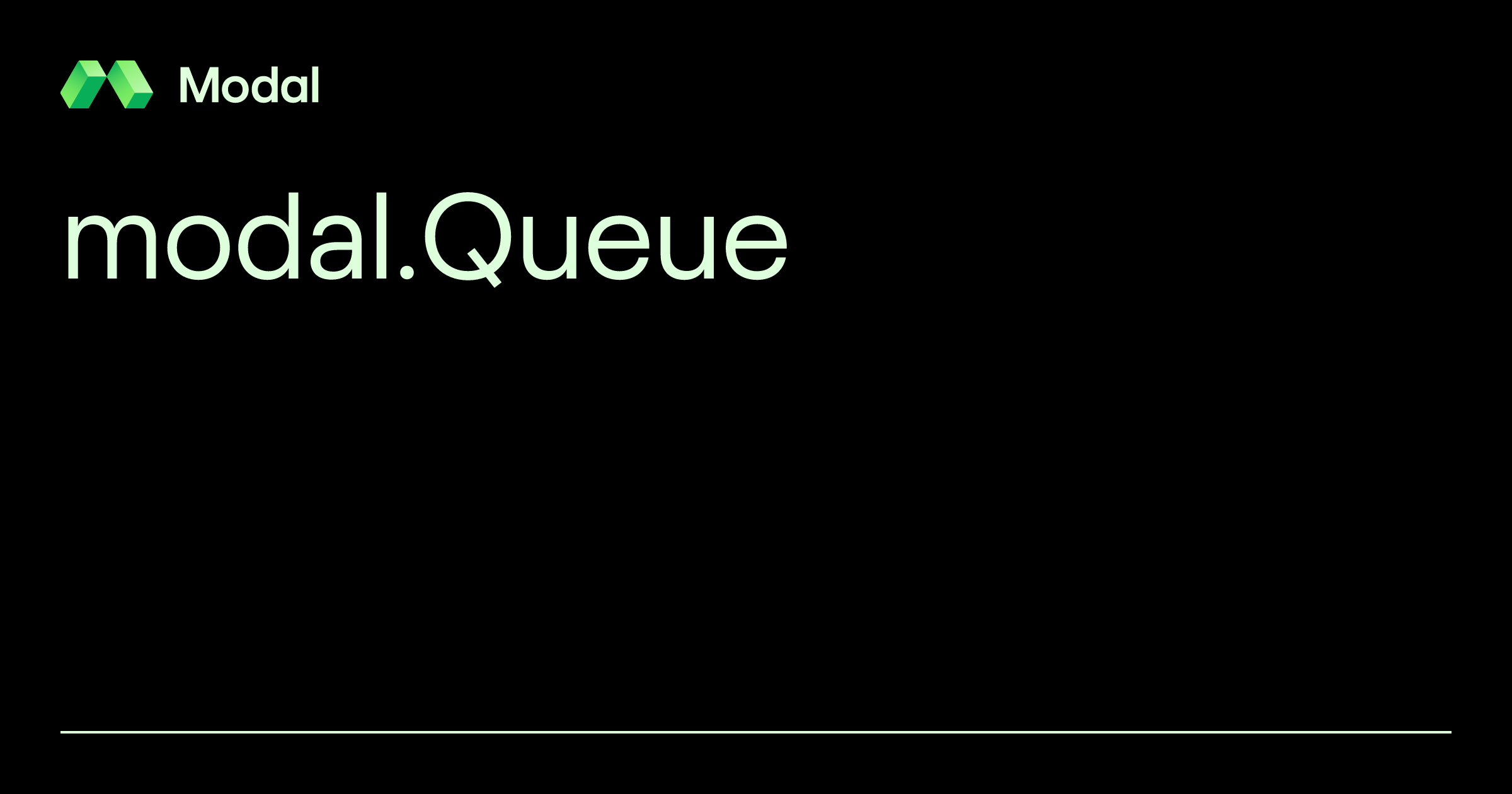 modal.Queue | Modal Docs