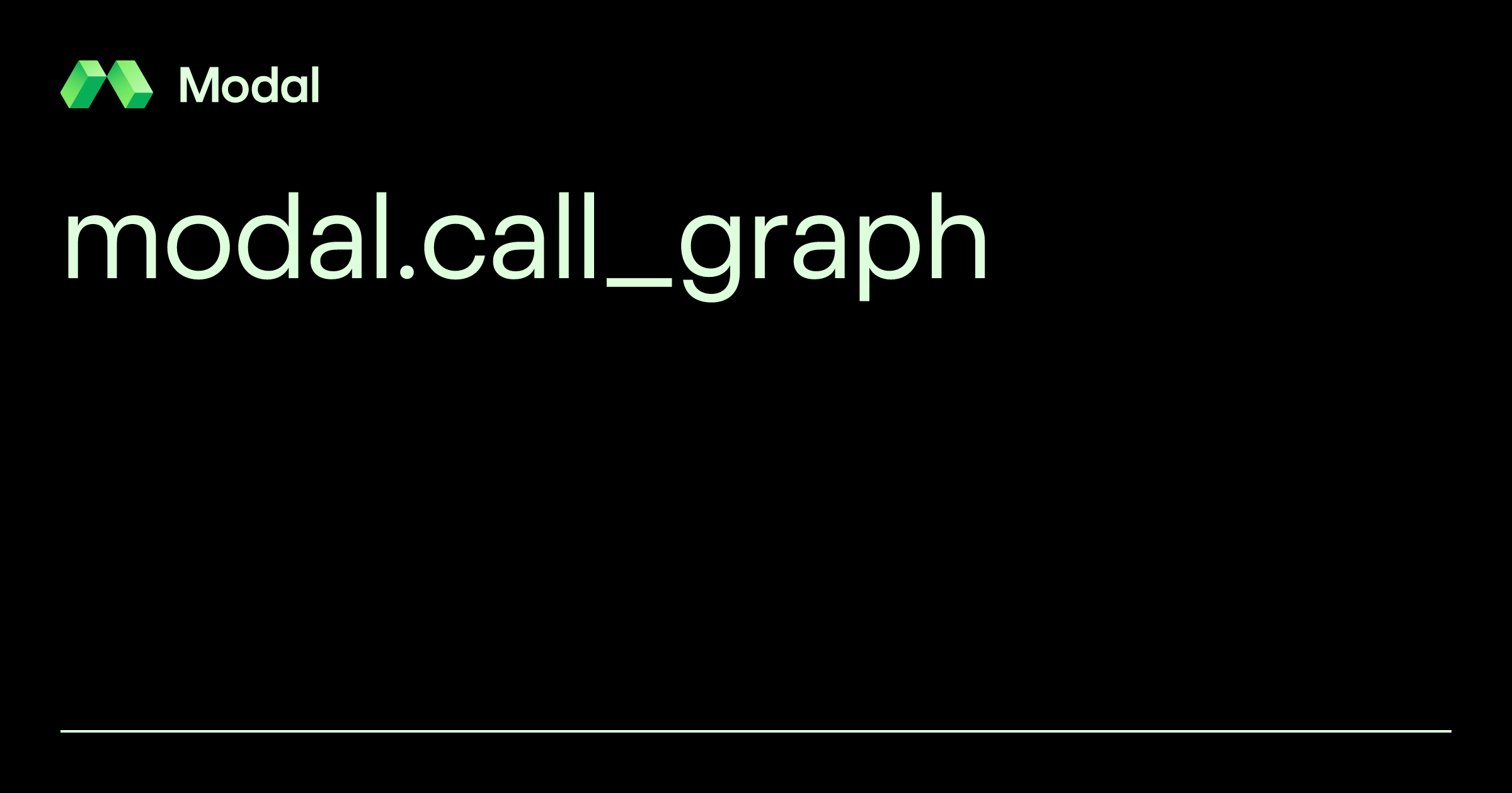modal.call_graph | Modal Docs