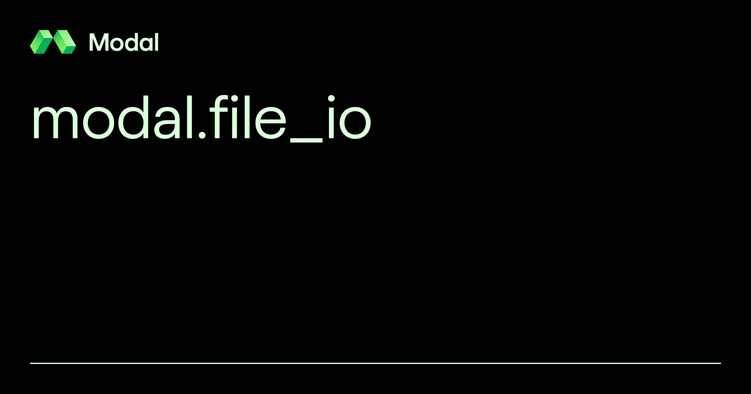 modal.file_io | Modal Docs