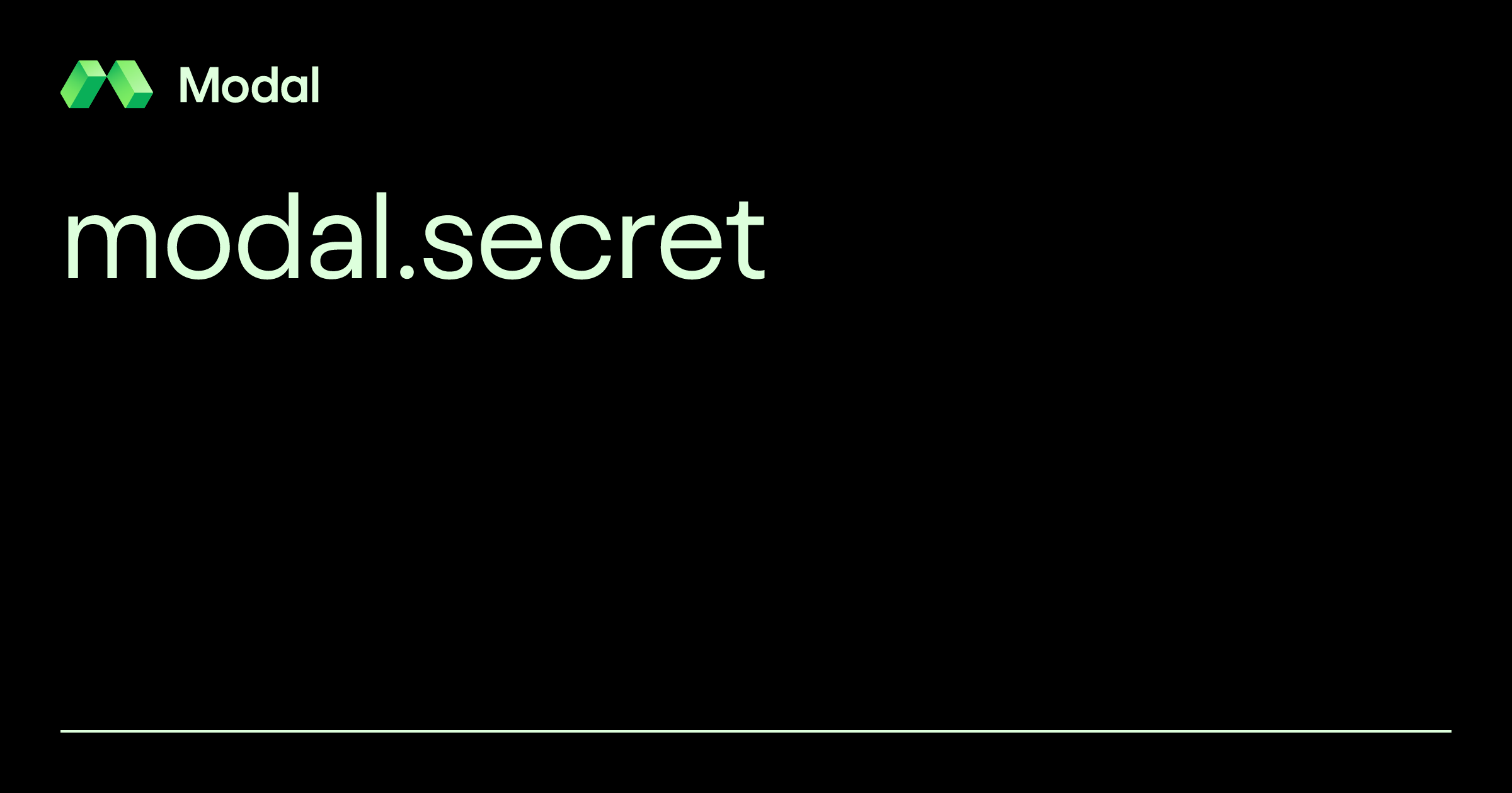 modal.Secret | Modal Docs