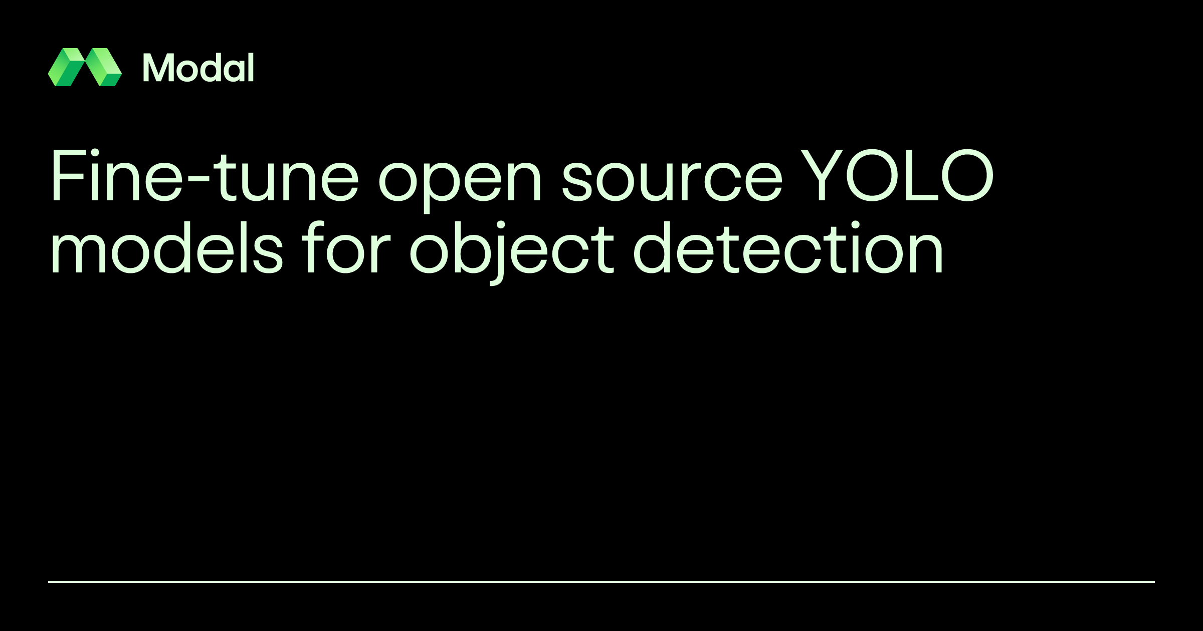 Fine Tune Open Source Yolo Models For Object Detection Modal Docs