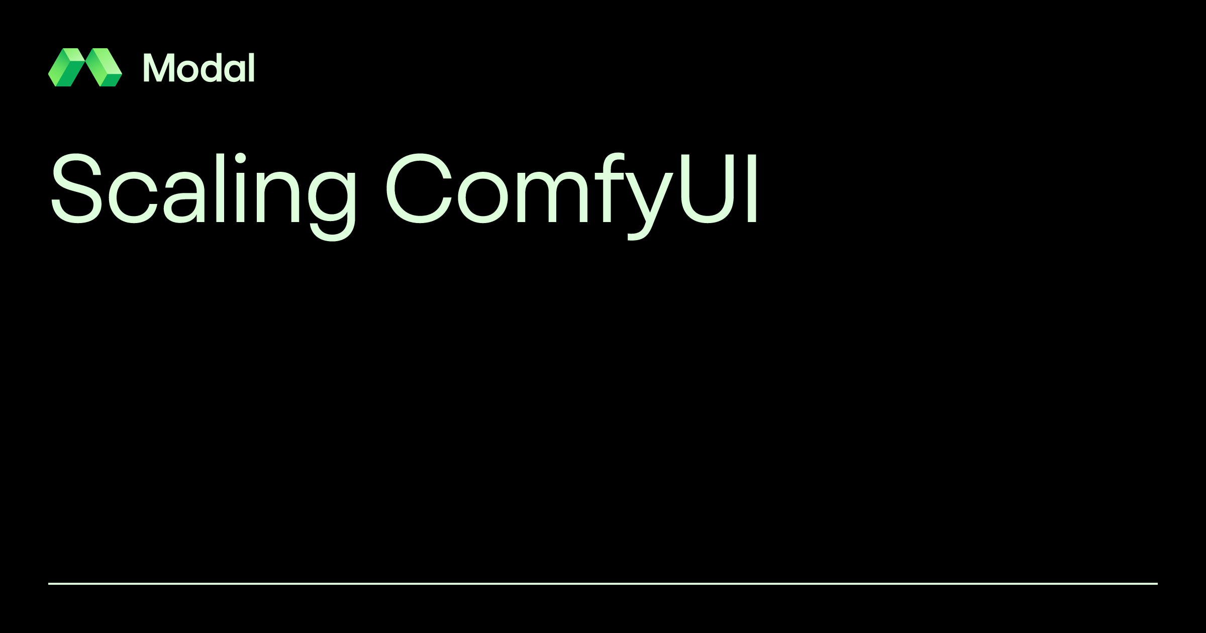 Scaling ComfyUI | Modal Blog