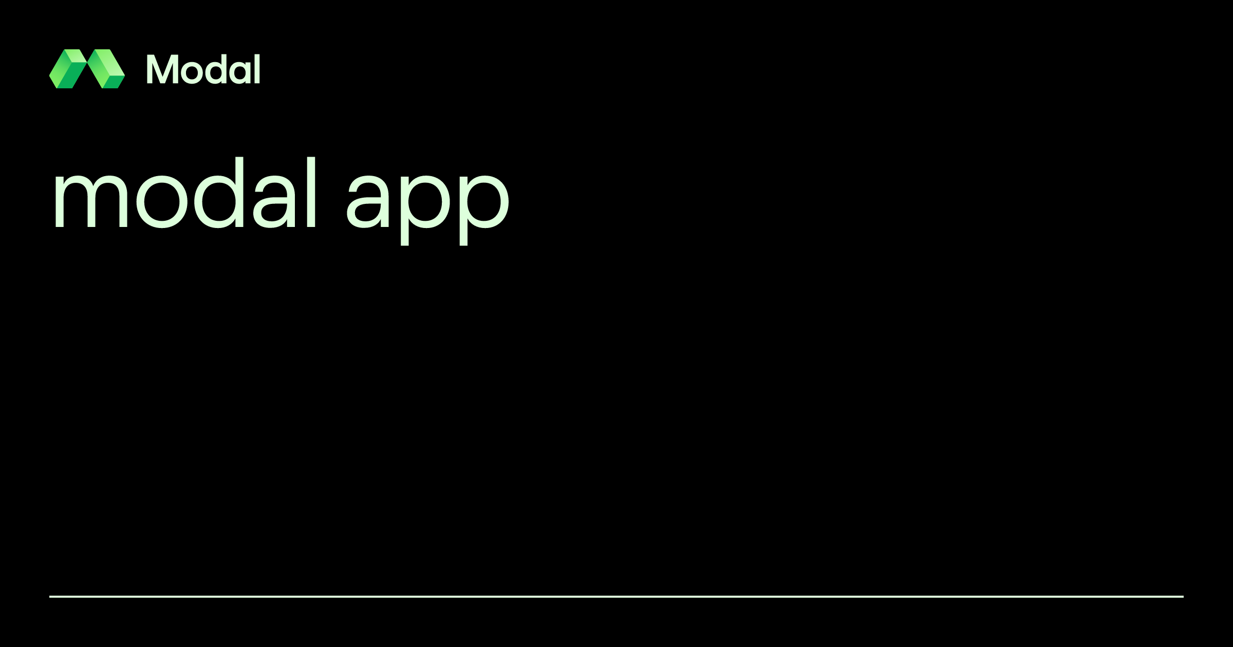 modal app | Modal Docs