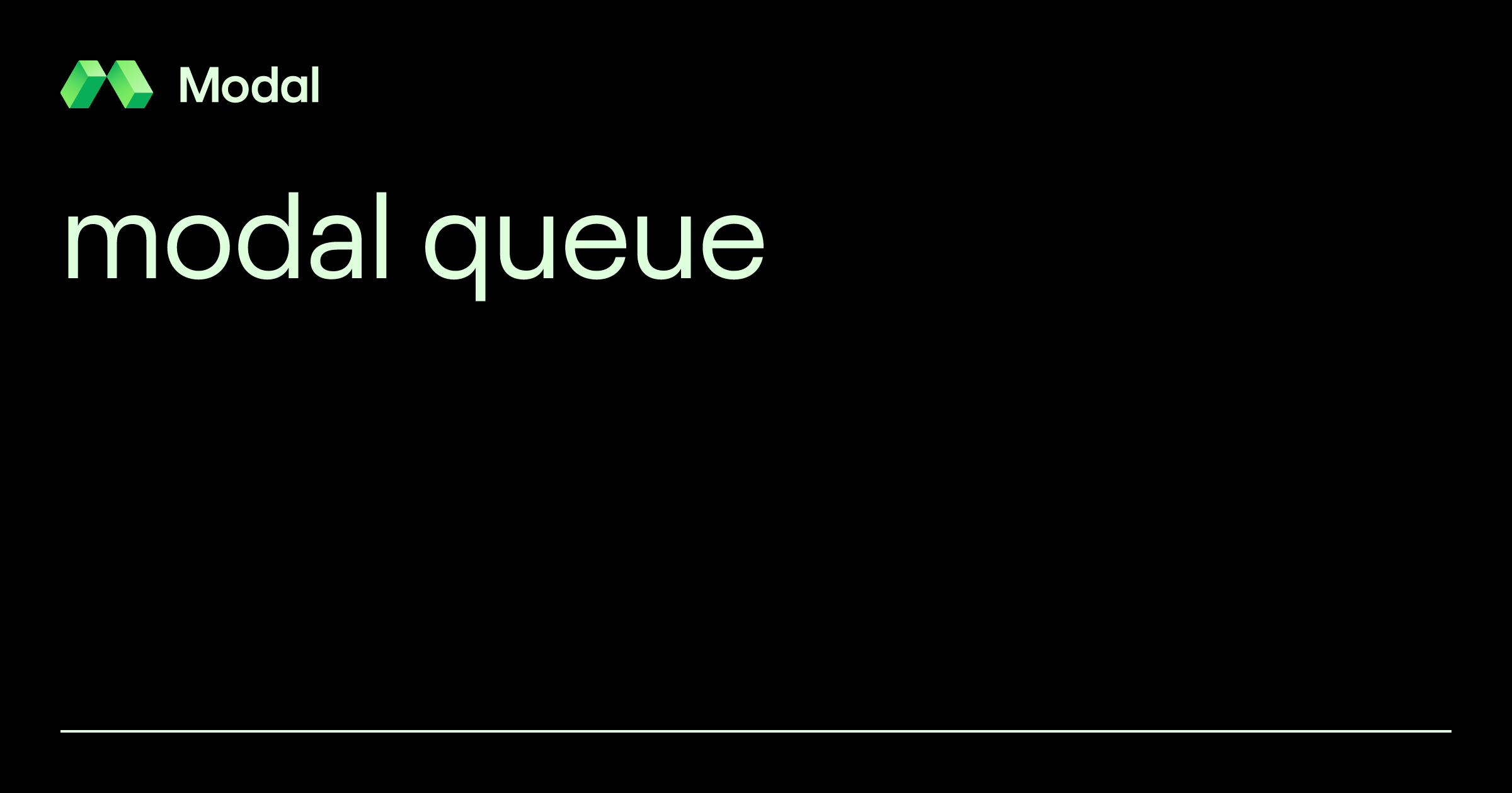 modal queue | Modal Docs